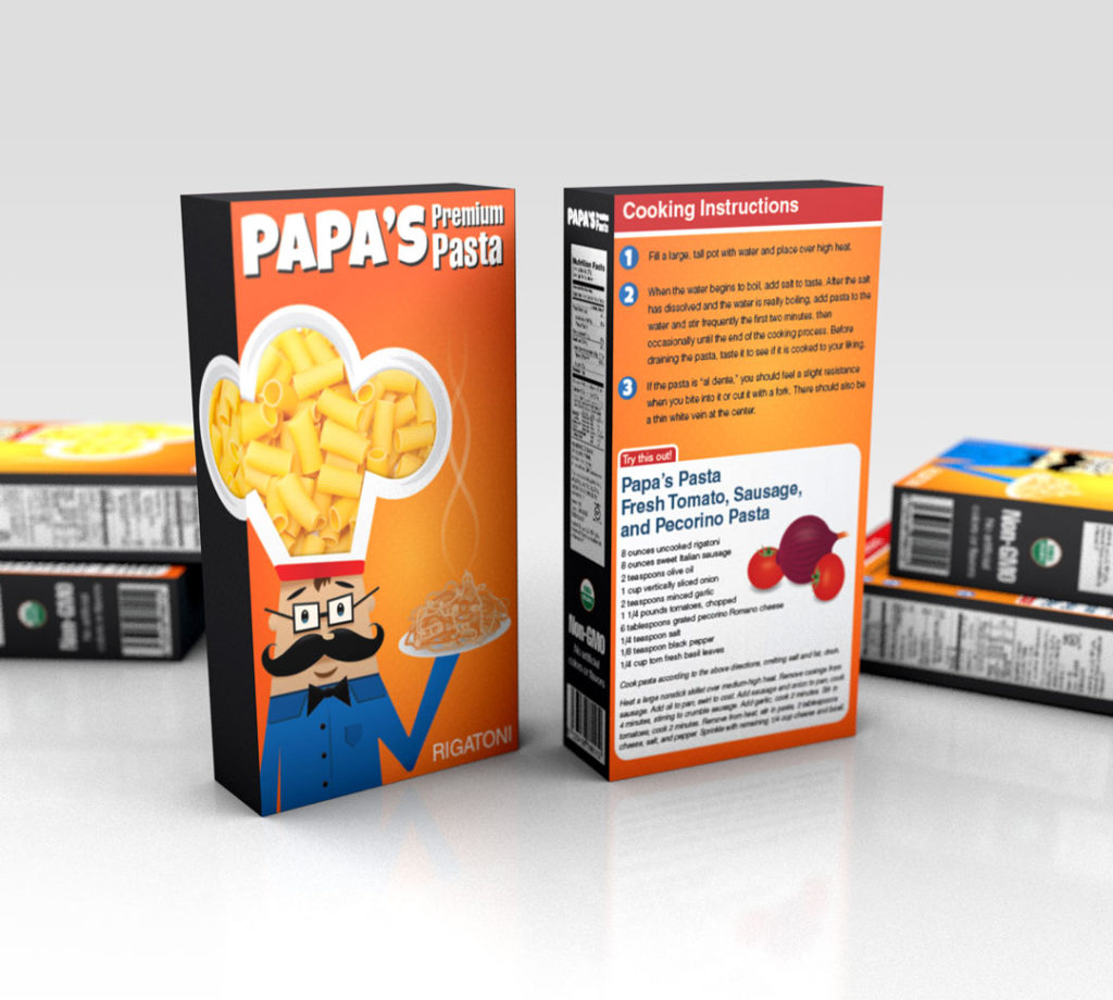 Pasta Box Package Design | Dane Bliss